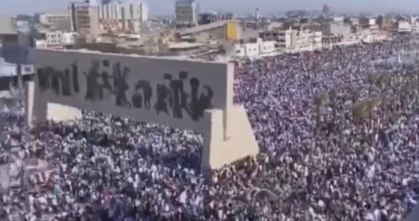 Video: Massive rally taking place in Baghdad, Iraq in support of ...