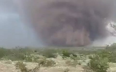 Video: Massive Dust-Wedge Tornado Captured in Coahuila Mexico | Cedar News
